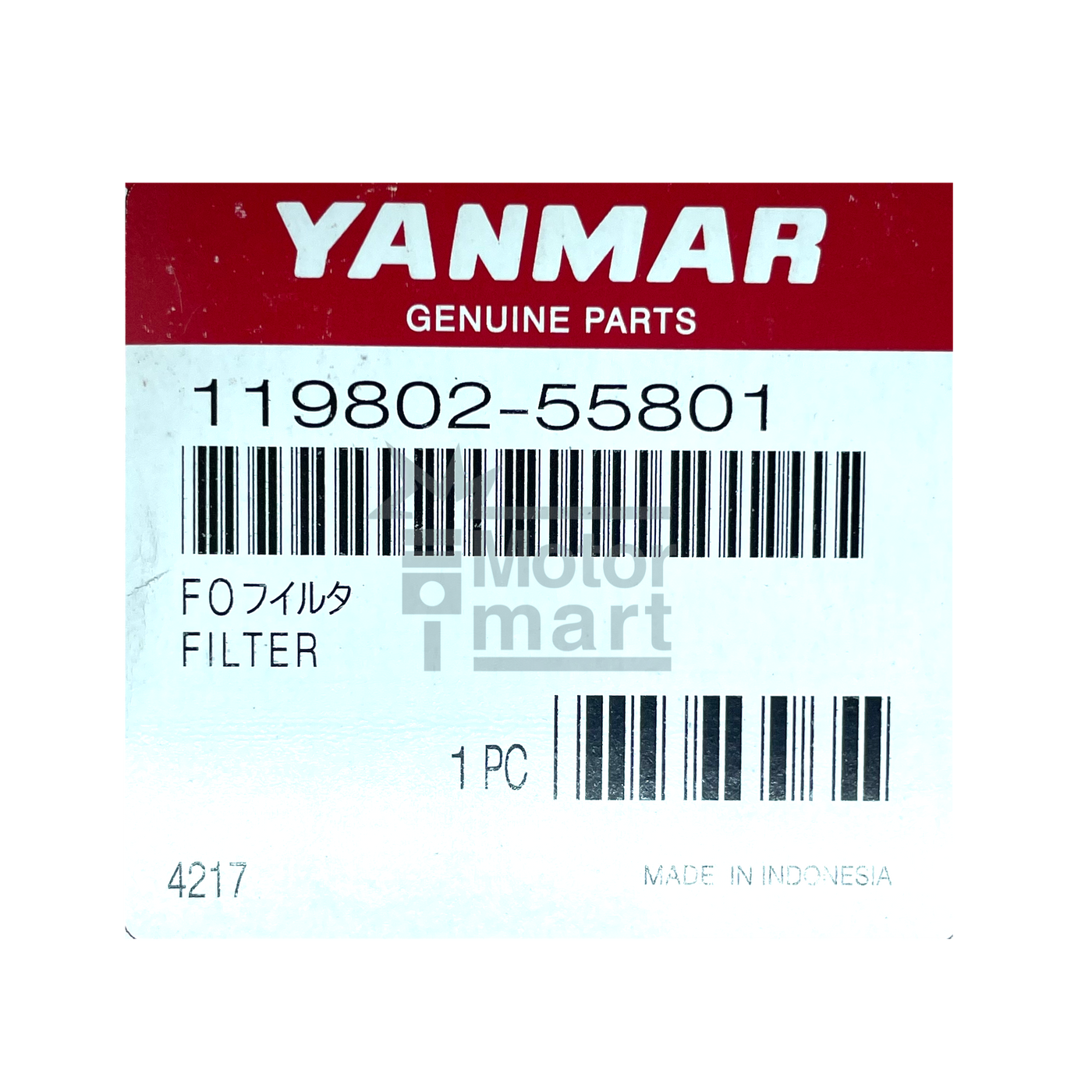 Filtro combustible y119802-55801 - yanmar — Motor Mart